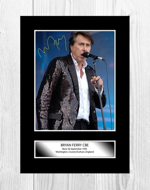 BRYAN FERRY ROXY Music A4 reproduction autograph poster with choice of ...