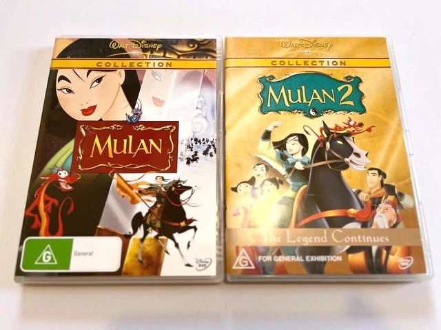 DISNEY MULAN COLLECTION & MULAN 2 THE LEGAND CONTINUES Rated G DVD ...