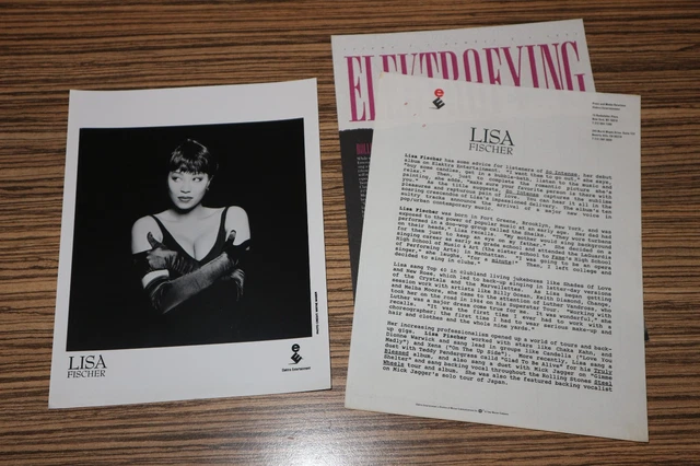 LISA FISCHER - So Intense - Promo Press Photo And Press Release (Sh ...
