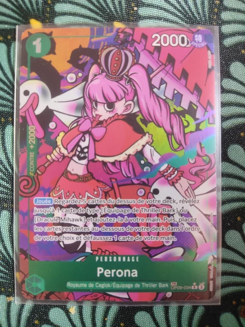 ONE PIECE CARD Game Carte Francaise Perona Op09-034 Tr EUR 250,00 - PicClick FR