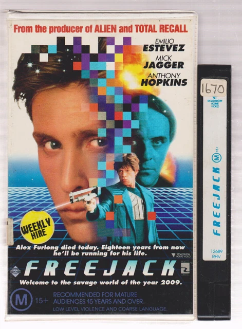 RARE VHS VIDEO Tape FREEJACK Big Box Clamshell Ex-Rental $20.00 - PicClick AU