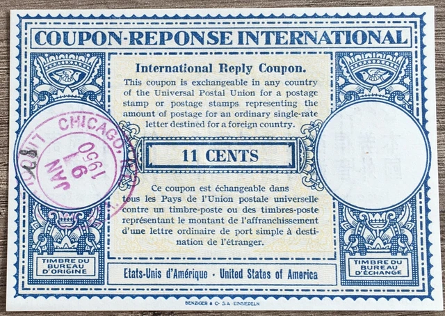 💥💎 INTERNATIONALER ANTWORTSCHEIN Ias 💥 Irc Coupon Réponse International ...