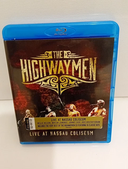 THE HIGHWAYMEN LIVE At Nassau Coliseum Blu-ray CD Johnny Cash Willie ...