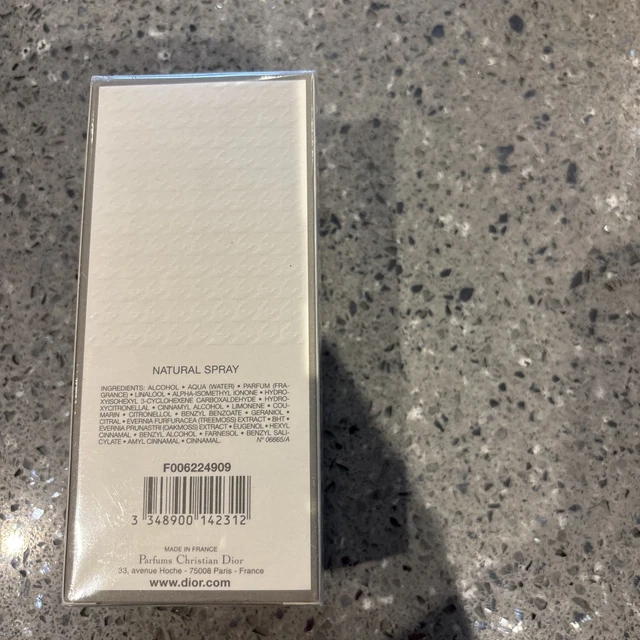 CHRISTIAN DIOR MISS Dior 100Ml Edt Originale Spray Brand New And Sealed ...