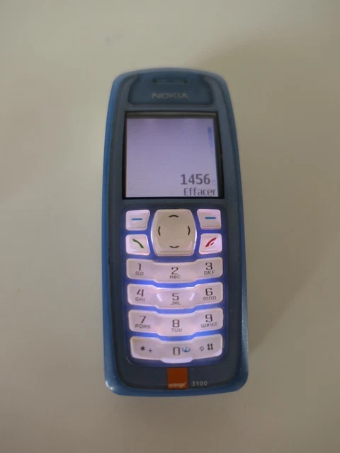TÉLÉPHONE MOBILE NOKIA 3100 Bleu Clair débloqué EUR 39,00 - PicClick FR