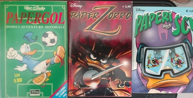 PAPERGOL, DODICI AVVENTURE mondiali; Paper Zorro, Paperi Sugli Sci ...