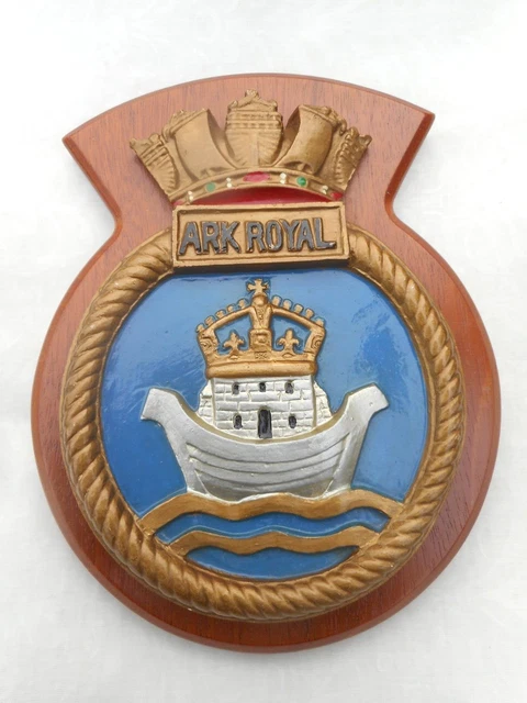 H.M.S. ARK ROYAL Naval Wall Plaque/Crest/Shield £29.99 - PicClick UK
