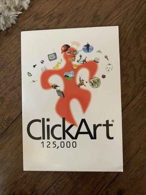 BRODERBUND CLICKART SOFTWARE Clip Art 125,000 Images 9CDs Graphic ...