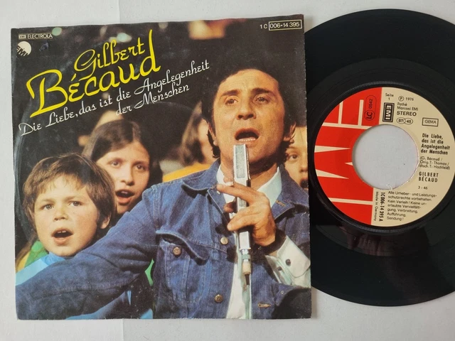 GILBERT BÉCAUD - Die Liebe, das ist die Angelegenheit der Menschen 7'' Vinyl EUR 14,99 - PicClick FR