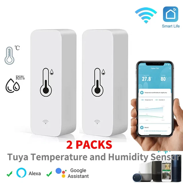 TUYA WIFI TEMPERATURE Humidity Sensor SmartLife Remote Monitor For ...