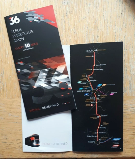 TRANSDEV HARROGATE BUSES route 36 Timetable booklet Sept 2019 edition £ ...