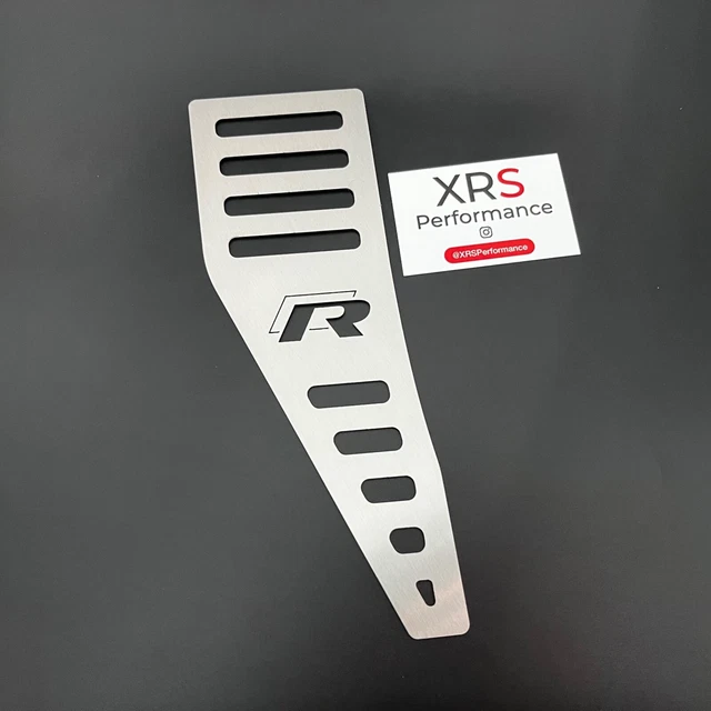 VW GOLF MK7 R R-Line Interior Footrest Plate Brushed Stainless Upgrade ...