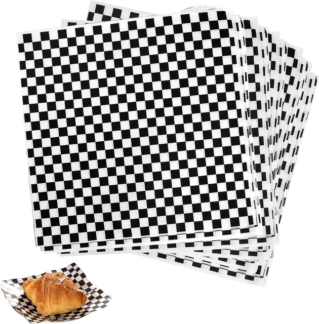FOOD GRADE WRAP Paper, 100 Sheets Greaseproof Paper Sheets, Oil-Proof ...