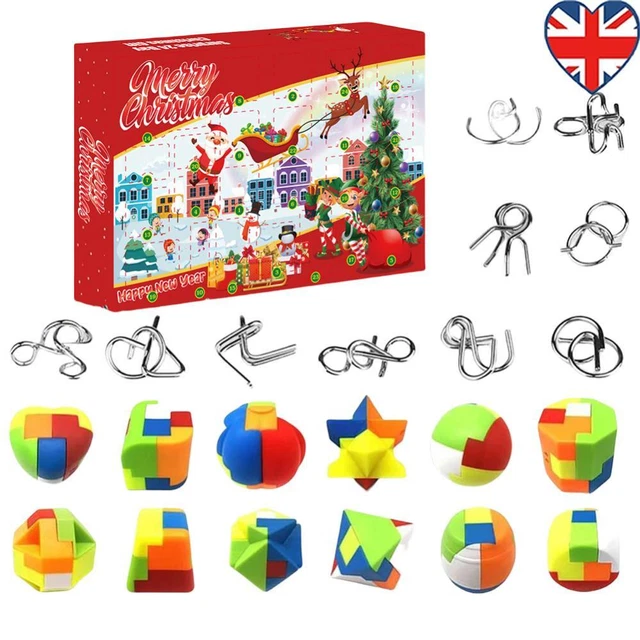 24 PCS ADVENT Calendars 2024 Christmas Advent Calendars Brain Teaser ...