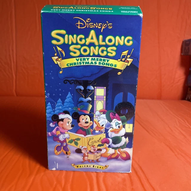 DISNEY SING ALONG Songs Very Merry Christmas VHS VERY GOOD / GOOD ...