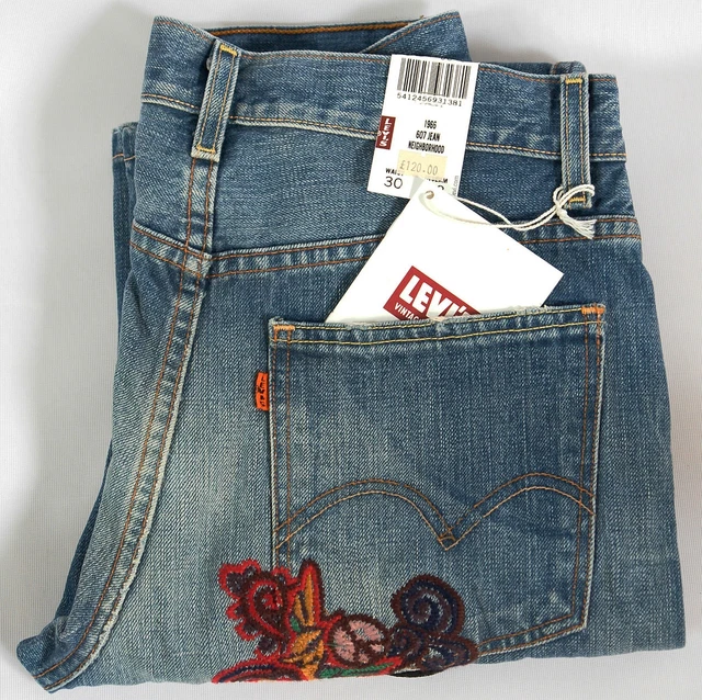 LVC LEVIS VINTAGE CLOTHING 1966 607 JEAN NEIGHBORHOOD W30 L32 women BIG ...