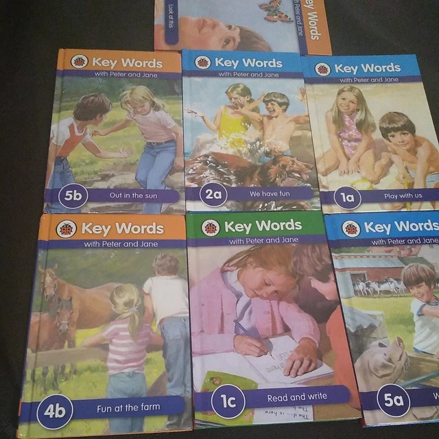 LADYBIRD KEY WORDS With Peter & Jane Lot Of 7 Mixed Lot Books Hardcover ...