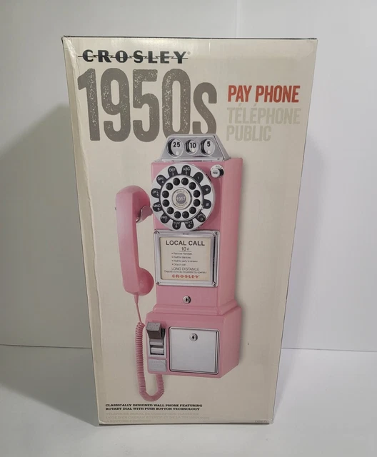 CROSLEY 1950S OLD Fashion Rotary Push Button Payphone Reproduction NIB ...