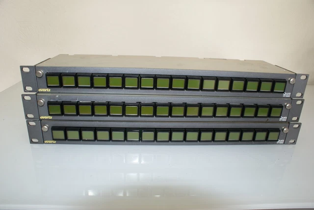 QUARTZ EVERTZ CP-1000A router matrix panel with Qlink (N42) £260.00 ...