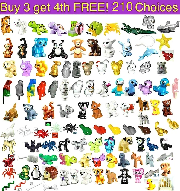 LEGO ANIMALS FRIENDS Elves Zoo Farm Pet Bird Cat Dog Bear Monkey Owl ...