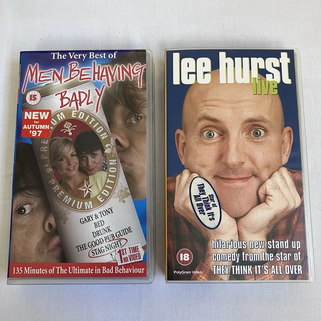 VHS VIDEO BUNDLE Of 2 Comedy - Lee Hurst Live And Men Behaving Badly £5 ...