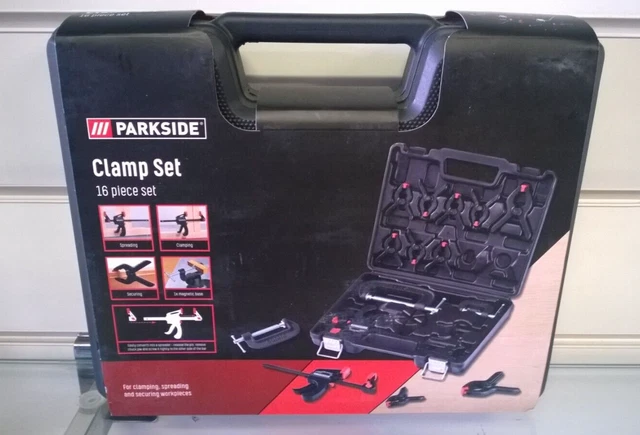 PARKSIDE CLAMP SET (16 Pieces) With Carry Case £15.00 - PicClick UK