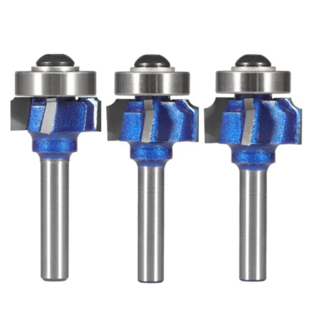 6MM/6.35MM/8MM SHANK ROUTER Bit 4 Flutes Milling Cutter Woodworking EUR ...