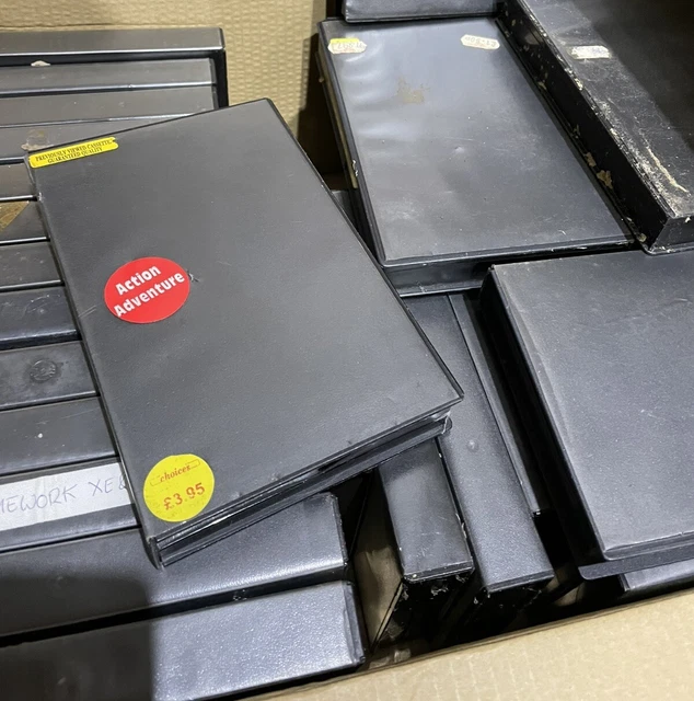 12 X VHS Big Box Ex-Rental Cases - Black - LOT #C005 £9.95 - PicClick UK
