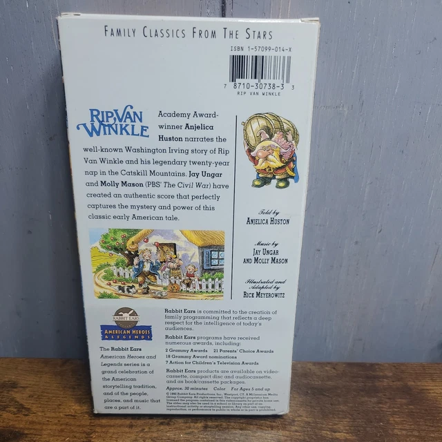 VHS: RABBIT EARS Rip Van Winkle Told By Anjelica Huston £5.88 - PicClick UK
