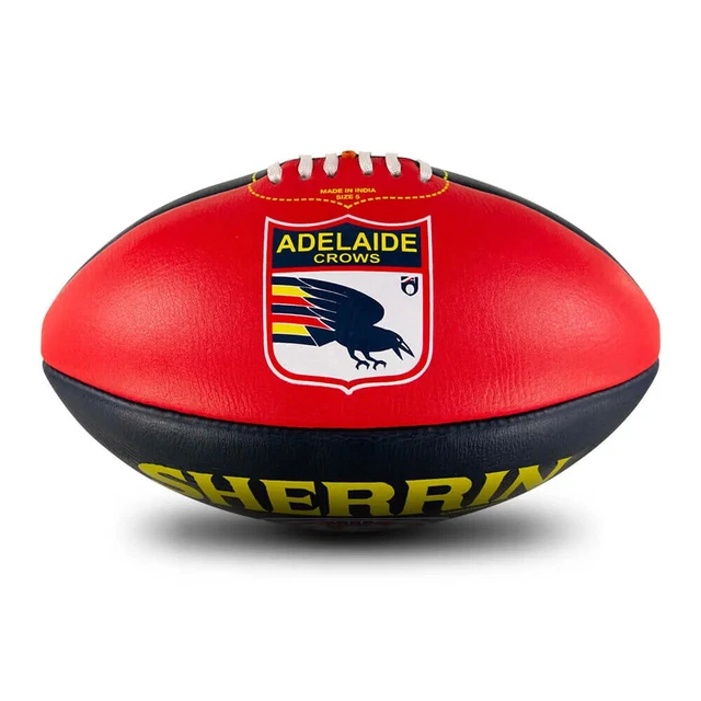 SHERRIN AFL CLUB Leather Ball - Adelaide Crows Football Size 5 $80.99 ...
