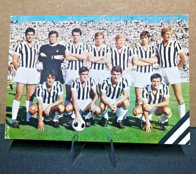SPLENDIDA RARA CARTOLINA Fc Juventus 1970-71 Bettega Haller Anastasi ...