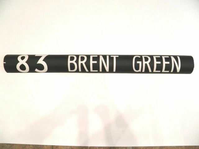 ORIGINAL 1980’S PRINTED linen London bus destination blind 83 Brent ...