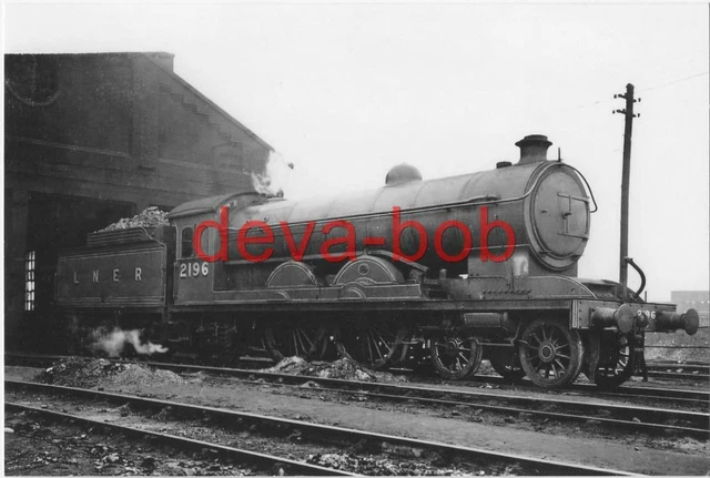 RAILWAY PHOTO LNER C7 2196 Heaton 1938 North Eastern Z Atlantic Loco ...