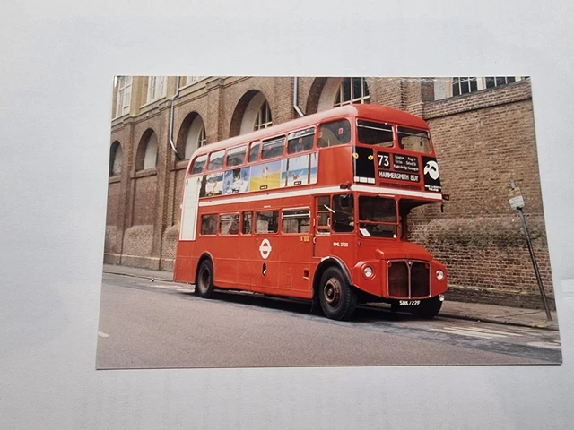 LONDON TRANSPORT COLOUR Bus Photograph AEC Routemaster RML 2722 SMK ...