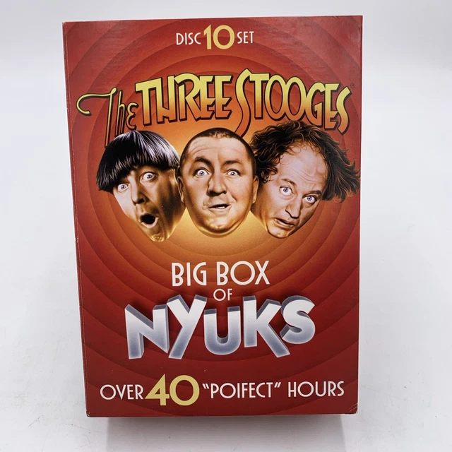 THE THREE STOOGES-BIG Box Of Nyuks DVD 10 Disc Box Set Over 40 Hours ...