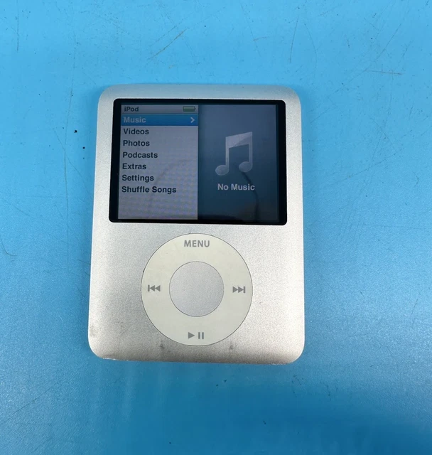APPLE IPOD NANO A1236 3rd Generation 4GB MP3 Player Silver - Tested £29 ...
