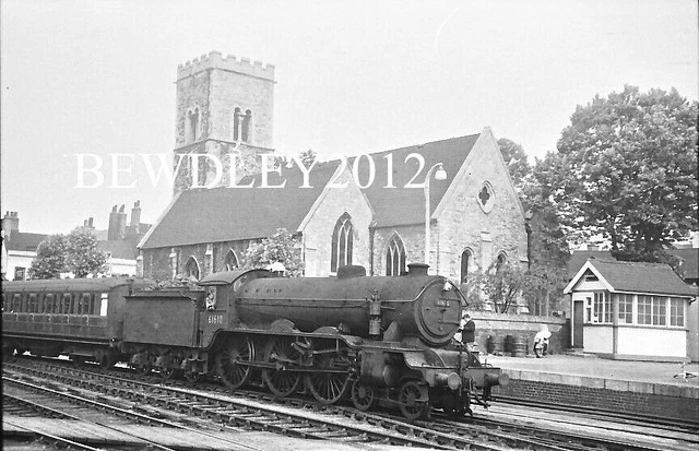 NEGATIVE 35MM LNER 61610 "HONINGHAM HALL" IN LINCOLN CENTRAL STATION ...
