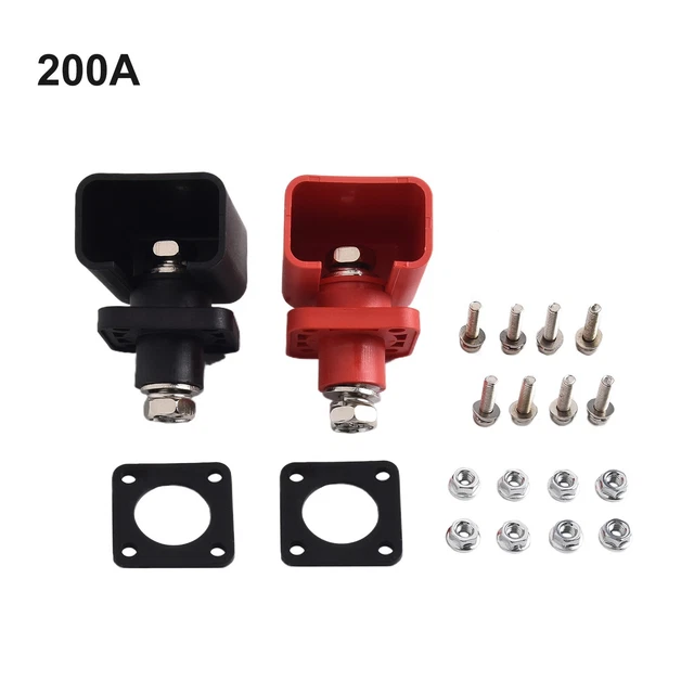 BLACK+RED 200A HIGH Current Terminal Block Enhanced Energy Storage ...