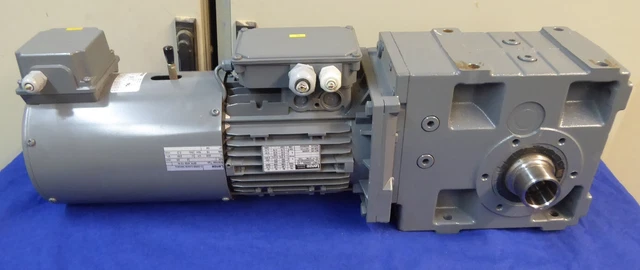 LENZE GEAR MOTOR MDXMA2M090-32 Brake Fremdlüfter R=1395/43 Hollow Shaft ...