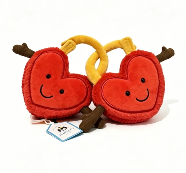 BNWT JELLYCAT LOVE Locks Heart Plush Val Tina Red Valentine New Gift £ ...