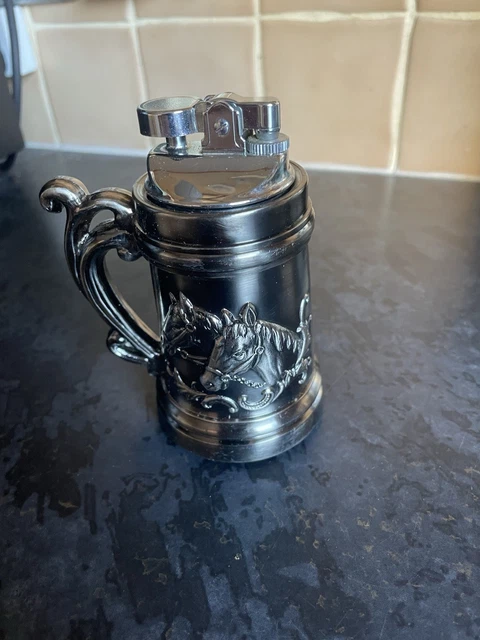 LIGHTER HORSE THEMED Butane Table Lighter - Untested £10.80 - PicClick UK