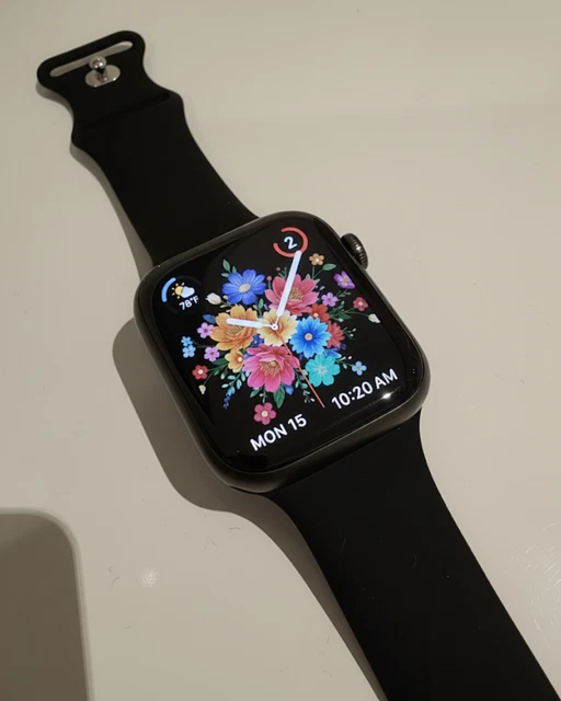 APPLE WATCH SERIES 7 Excellent 4G 45mm Graphite Titanium + Sports Band ...