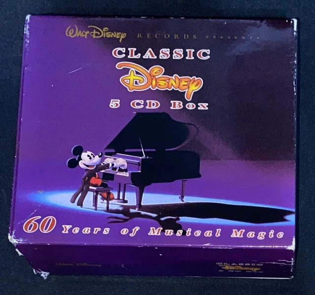 DISNEY CD CLASSIC Disney 5 CD Boxset 60 Years Of Musical Magic 5 Disc ...
