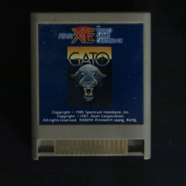 GATO ATARI XE Activision Video Game Cartridge Computer System Loose EUR ...