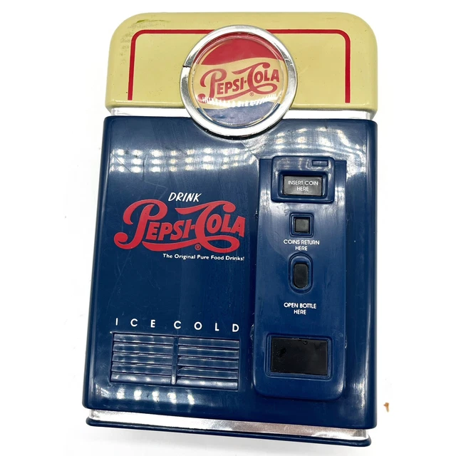 VINTAGE 1996 PEPSI Cola Soda Pop Vending Machine Coin Sorter Money Bank ...