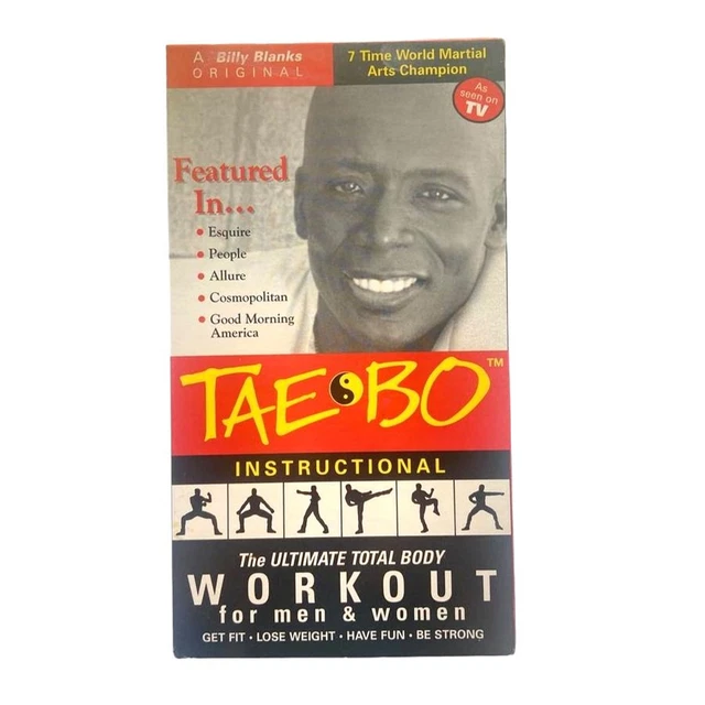 BILLY BLANKS TAE Bo Instructional VHS-The Ultimate Total Body Workout ...