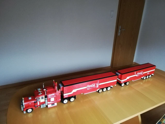 LEGO COCA COLA Road Train Unique Plus One Coca Cola Truck Free £392.34 ...