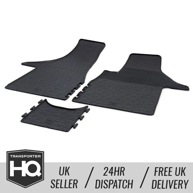 VW TRANSPORTER T5, T5.1 & T6 - Rubber Moulded Cab Floor Mats - All ...