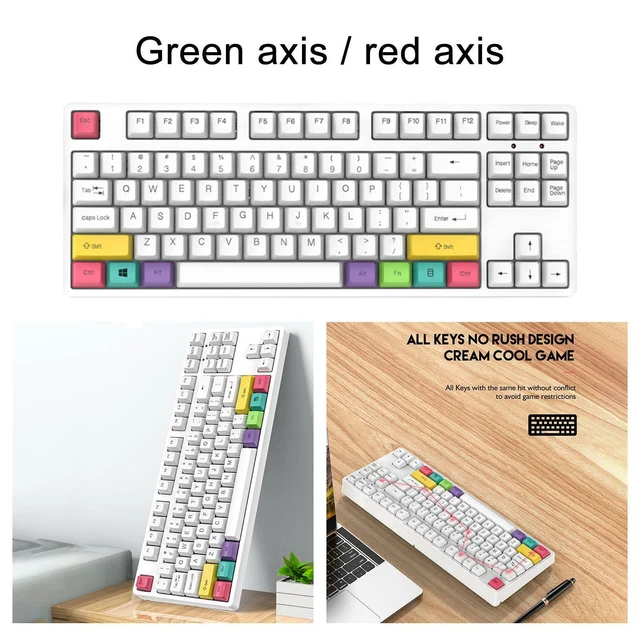 RGB WIRED MECHANICAL Keyboard Kit Gaming Keyboard Detachable Panel ...
