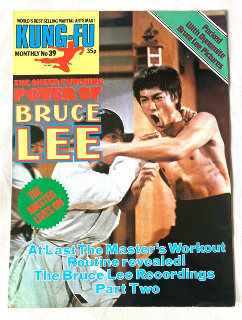 VINTAGE MINT KUNG Fu Monthly #39 Bruce Lee Never Hung Poster Magazine ...